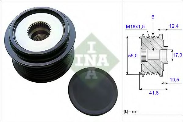 06H903119B,VW 06H 903 119 B Alternator Freewheel Clutch for VW