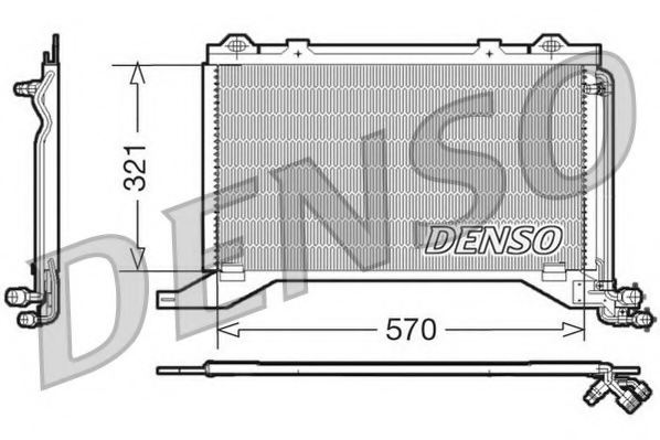 2108300370,MERCE 2108300370 Condenser, air conditioning for MERCE