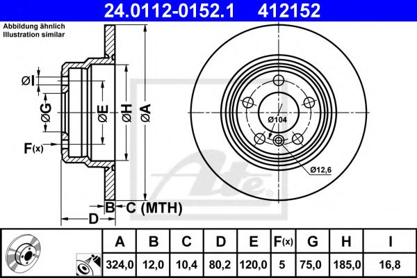 34216794299,BMW 34216794299 Brake Disc for BMW