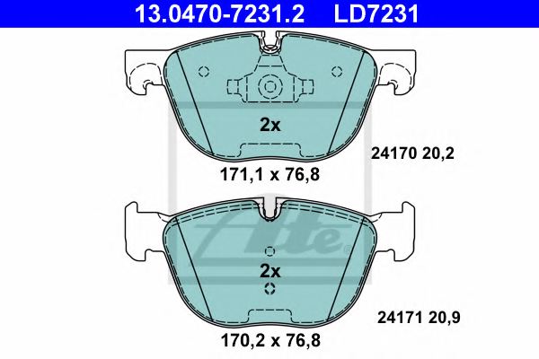 34116779293,BMW 34 11 6 779 293 Brake Pad Set, disc brake for BMW
