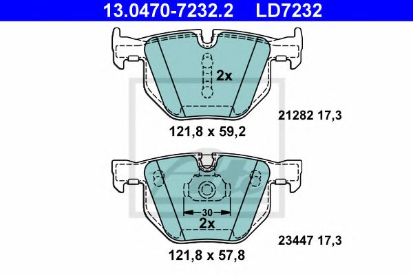 34216776937,BMW 34 21 6 776 937 Brake Pad Set, disc brake for BMW