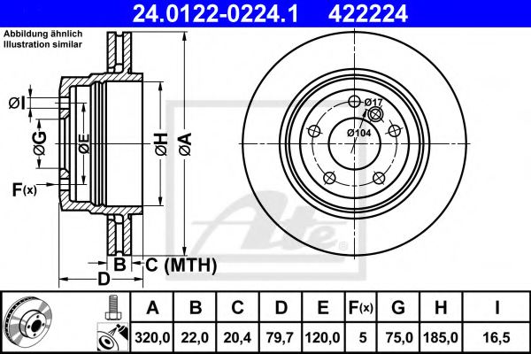 34213332217,BMW 34 21 3 332 217 Brake Disc for BMW
