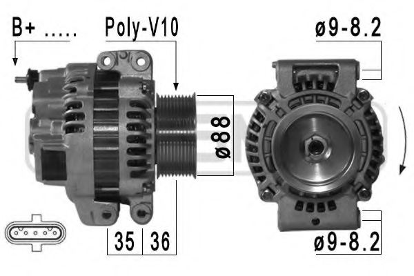 1888010,SCANI 1888010 Alternator for SCANI
