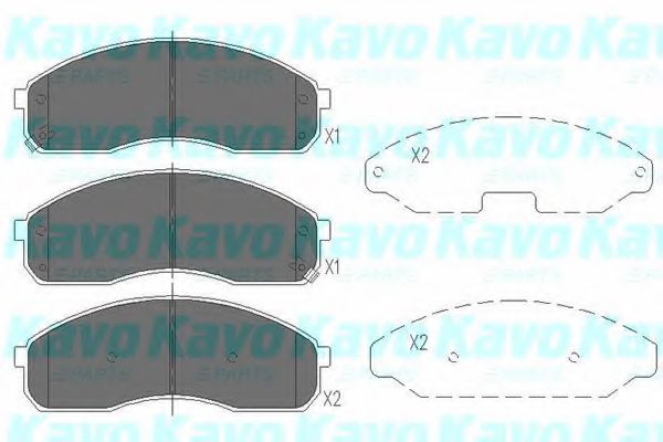0K075B3328Z,KIA 0K075B-33-28Z Brake Pad Set, disc brake for KIA