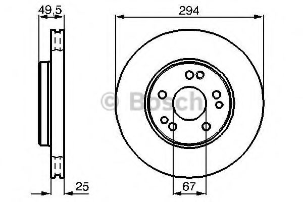 1244212412,MERCE 124 421 24 12 Brake Disc for MERCE