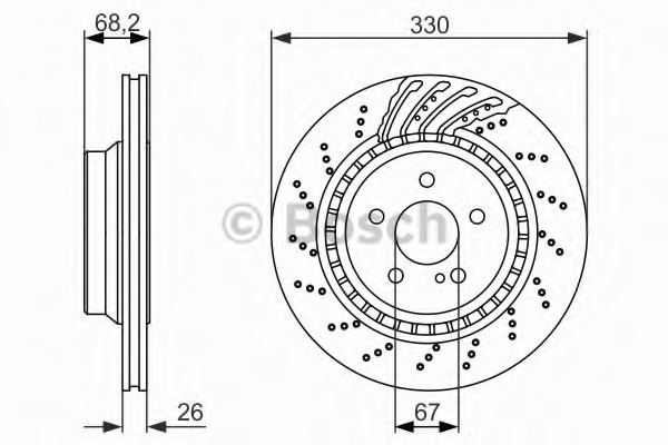 2114231012,MERCE 211 423 10 12 Brake Disc for MERCE