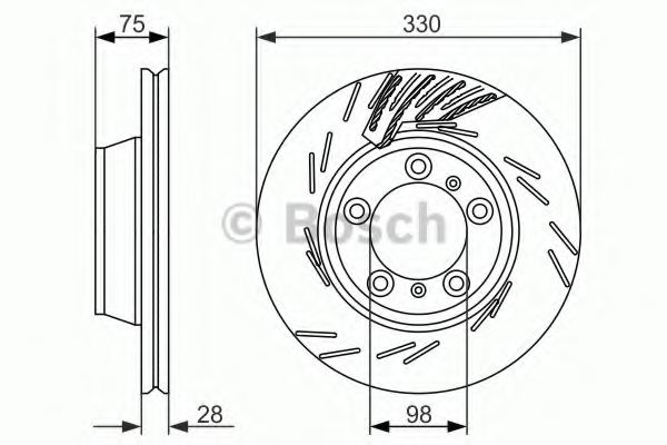298615601A,PORSC 298 615 601 A Brake Disc for PORSC