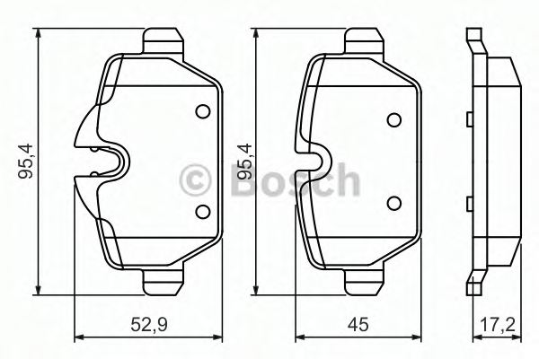 34219808172,MINI 34219808172 Brake Pad Set, disc brake for MINI