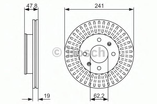 517121C000,HYUNDAI 51712-1C000 Brake Disc for HYUNDAI