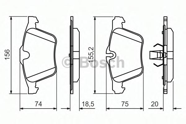 C2Z14096,JAGUA C2Z14096 Brake Pad Set, disc brake for JAGUA