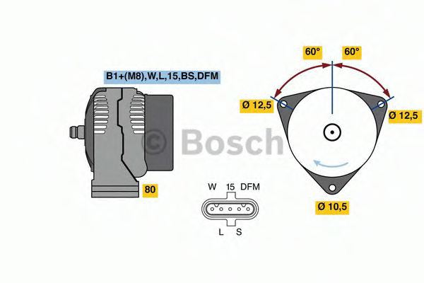 0001505350,MERCE 0001505350 Alternator for MERCE