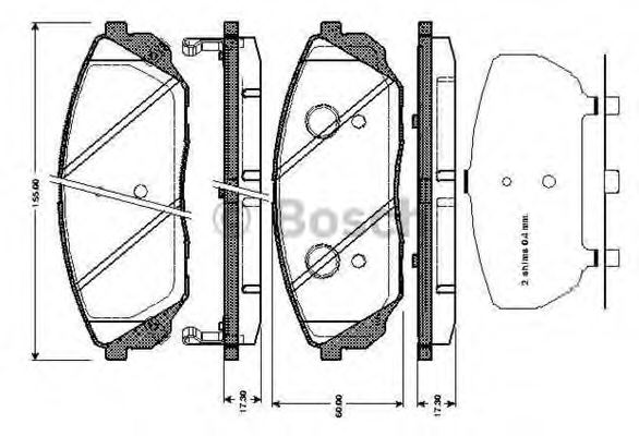 581013EE01,KIA 581013EE01 Brake Pad Set, disc brake for KIA