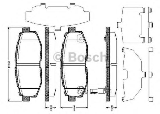 26696XA000,SUBAR 26696-XA000 Brake Pad Set, disc brake for SUBAR