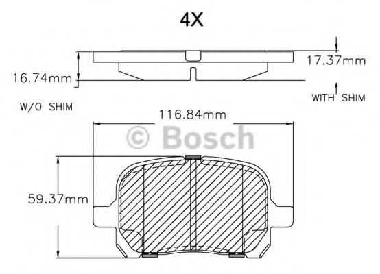 0446533350,TOYOT 04465-33350 Brake Pad Set, disc brake for TOYOT