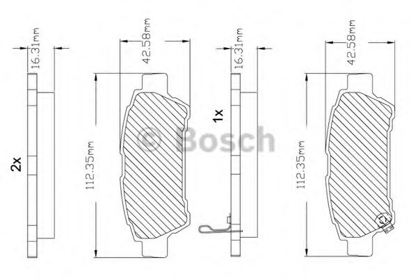 0446628070,TOYOT 04466-28070 Brake Pad Set, disc brake for TOYOT