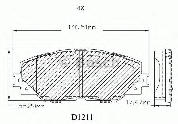 0446542180,TOYOT 0446542180 Brake Pad Set, disc brake for TOYOT