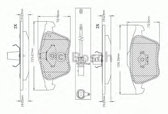 4F0698151D,AUDI 4F0698151D Brake Pad Set, disc brake for AUDI