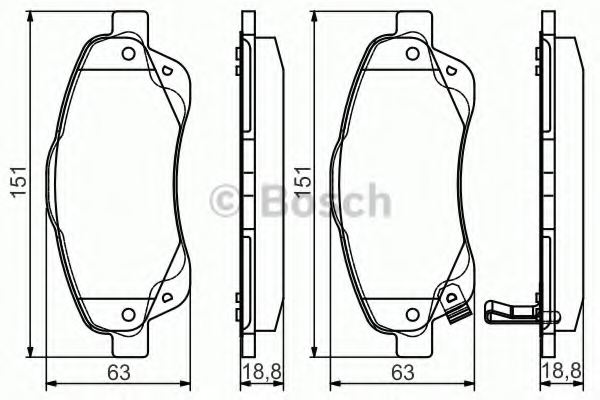 0446505170,TOYOT 04465-05170 Brake Pad Set, disc brake for TOYOT