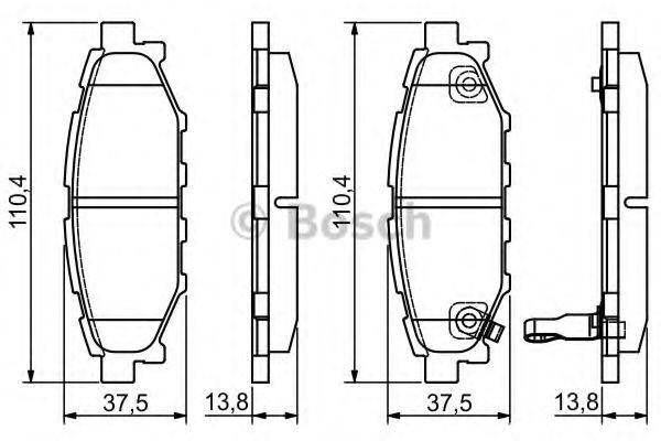 26696AG030,SUBAR 26696AG030 Brake Pad Set, disc brake for SUBAR