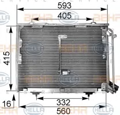 2028300570,MERCE 2028300570 Condenser, air conditioning for MERCE