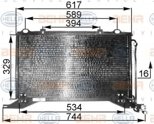 2108300370,MERCE 2108300370 Condenser, air conditioning for MERCE