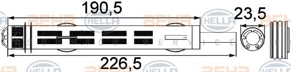 1618220,OPEL 1618220 Dryer, air conditioning for OPEL