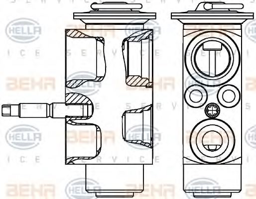 64503452759,BMW 64503452759 Expansion Valve, air conditioning for BMW