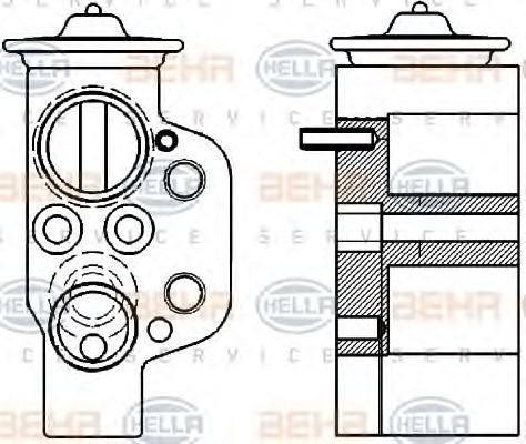 8K0820679A,AUDI 8K0820679A Expansion Valve, air conditioning for AUDI