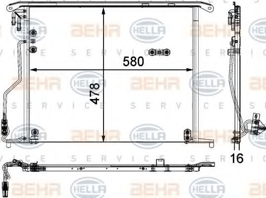 2205001054,MERCE 2205001054 Condenser, air conditioning for MERCE