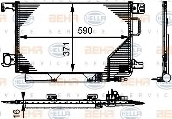 2035000854,MERCE 2035000854 Condenser, air conditioning for MERCE