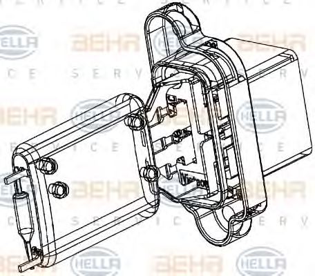 1855157,FORD 1855157 Resistor, interior blower for FORD
