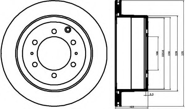 4243160170,TOYOT 42431-60170 Brake Disc for TOYOT
