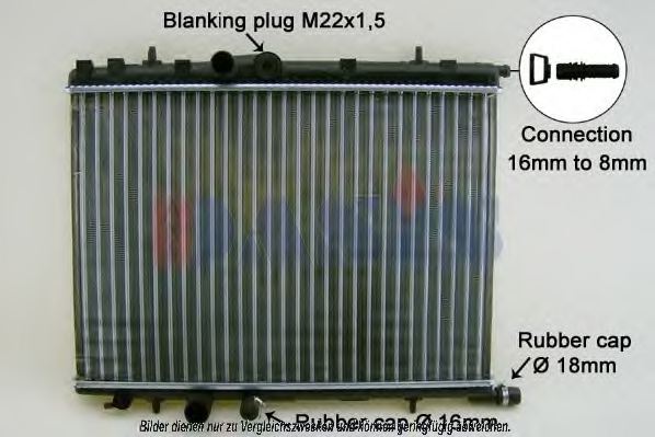 133083,PSA 133083 Radiator, engine cooling for PSA