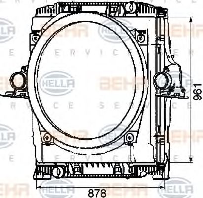 41218104,IVECO 41218104 Radiator, engine cooling for IVECO