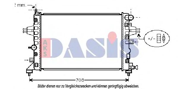 1300265,OPEL 1300265 Radiator, engine cooling for OPEL