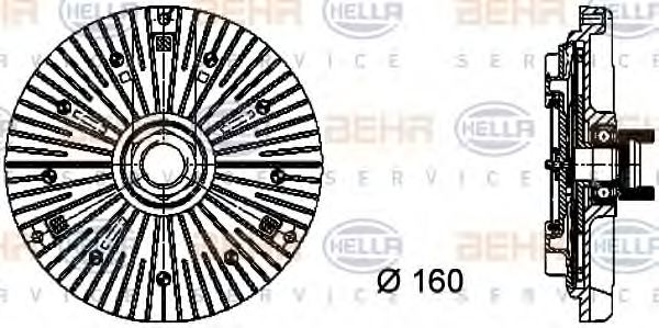 11521740963,BMW 11521740963 Clutch, radiator fan for BMW