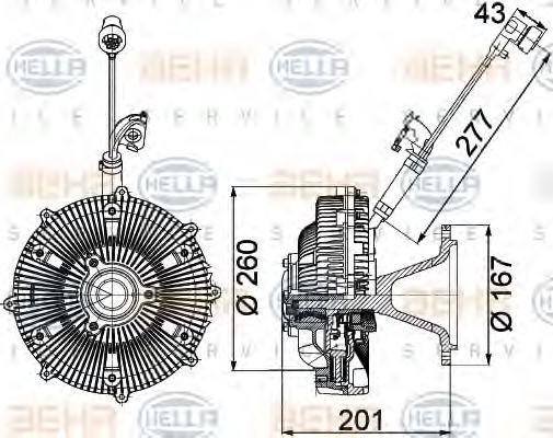 5412001222,MERCE 5412001222 Clutch, radiator fan for MERCE