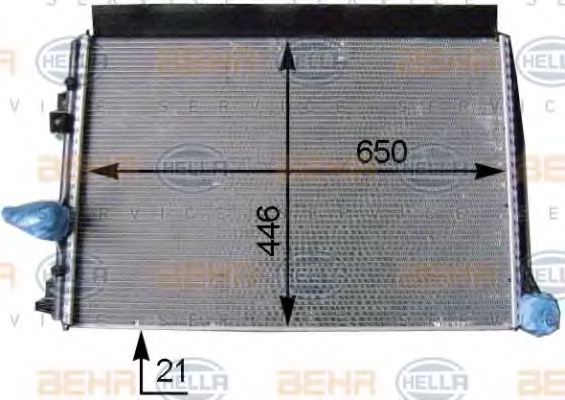 5ND121251,VW 5ND 121 251 Radiator, engine cooling for VW