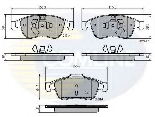 440603905R,RENAU 440603905R Brake Pad Set, disc brake for RENAU