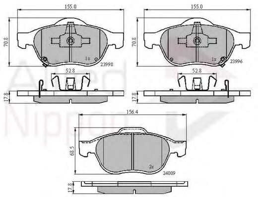 0446505050,TOYOT 04465-05050 Brake Pad Set, disc brake for TOYOT
