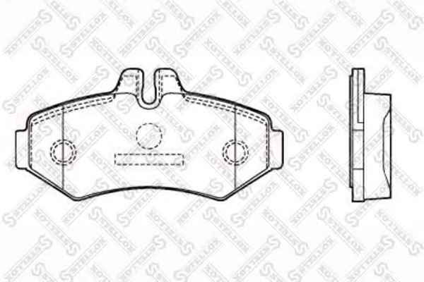 0004209720,MERCE 000 420 97 20 Brake Pad Set, disc brake for MERCE