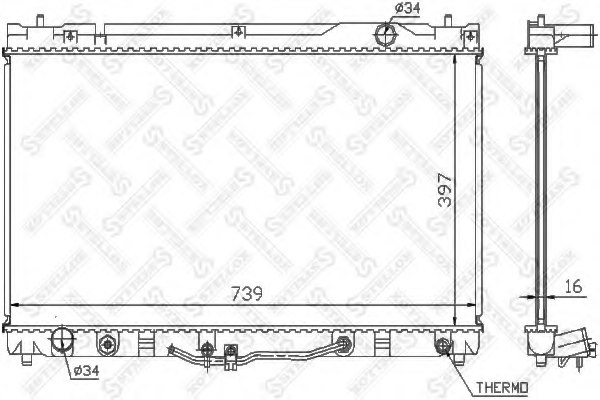 1640020320,OE 16400-20320 Radiator for OE