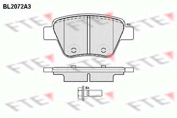 5K0698451A,VW 5K0698451A Brake Pad Set, disc brake for VW
