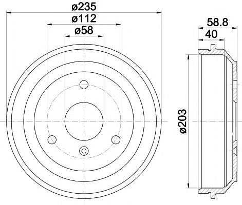 4514230001,SMART 4514230001 Brake Drum for SMART