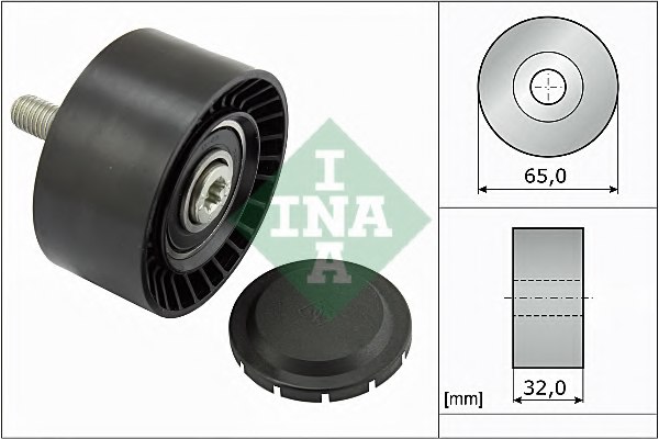 11288604267,BMW 11 28 8 604 267 Deflection/Guide Pulley, v-ribbed belt ...