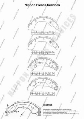 96473228, 96473228 Brake Shoe for