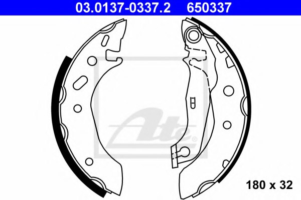 1104128,FORD 1104128 Brake Shoe Set for FORD