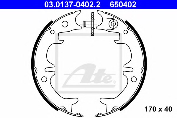 4654020060,TOYOT 4654020060 Brake Shoe Set, parking brake for TOYOT