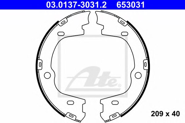 583504HA00,HYUNDAI 583504HA00 Brake Shoe Set, parking brake for HYUNDAI