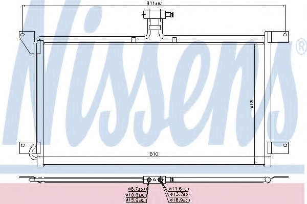 1354110,SCANI 1354110 Condenser, air conditioning for SCANI